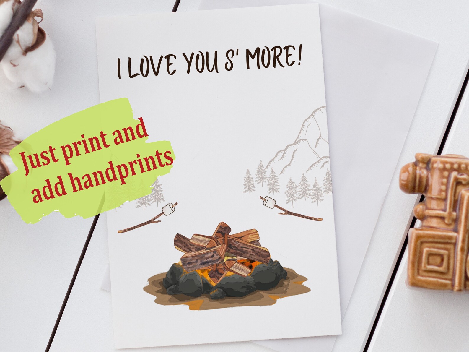 Campfire Handprint Art Handprint Craft Preschool Craft - Etsy