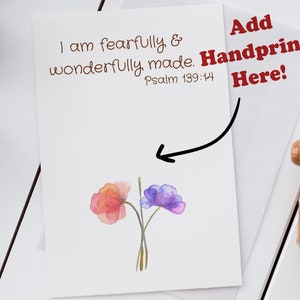 I Am Fearfully and Wonderfully Made / Sunday School / Handprint Craft ...