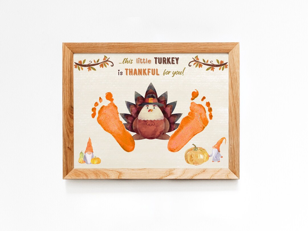 Happy Thanksgiving Handprint / Your Little Turkey Keepsake ...