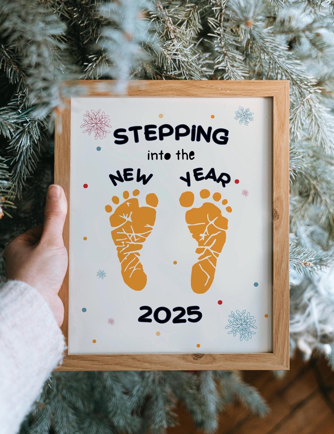 New Year Footprint Keepsake / Stepping Into the New Year Footprint Art ...