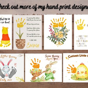 Easter Handprint Poem / Easter Chicken Handprint Art / Easter Handprint ...