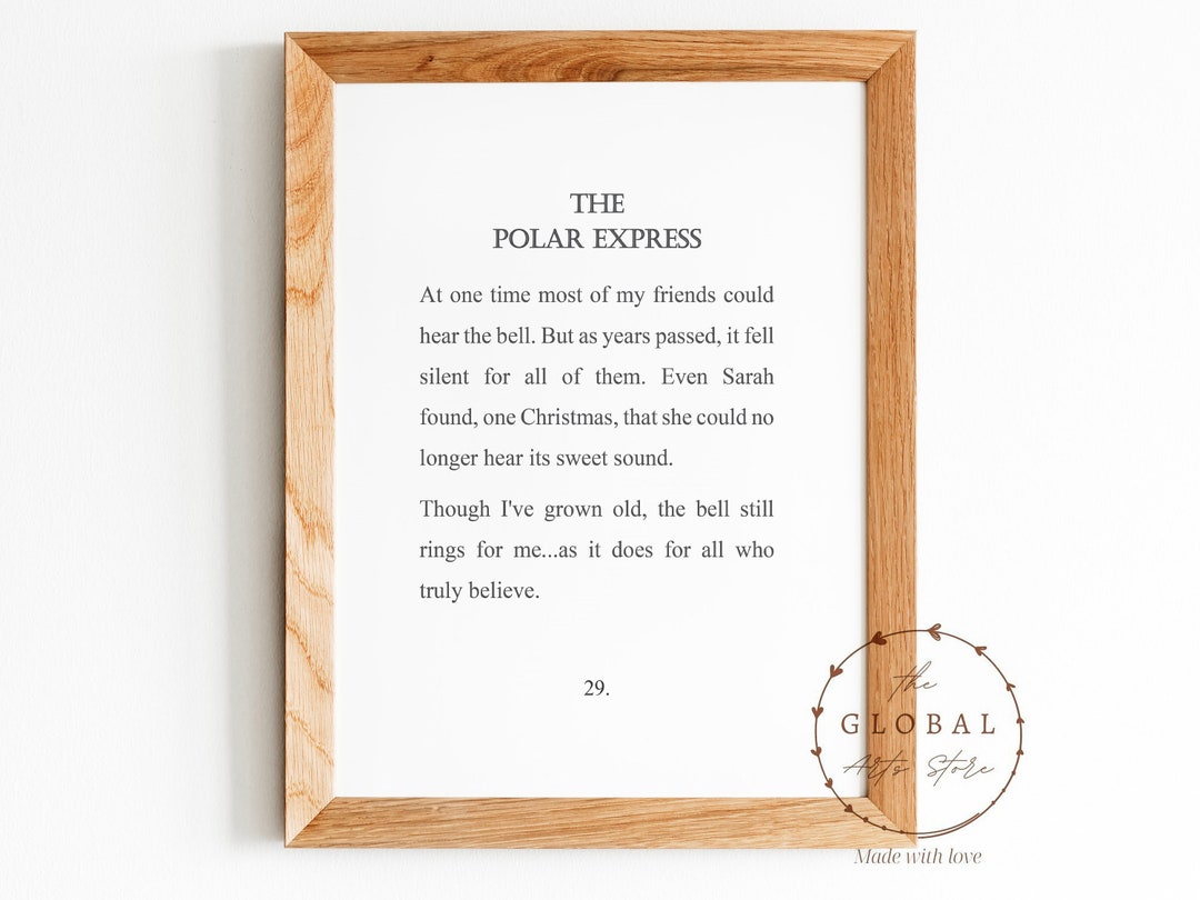 The Polar Express Printable Christmas Wall Decor Farmhouse Polar ...