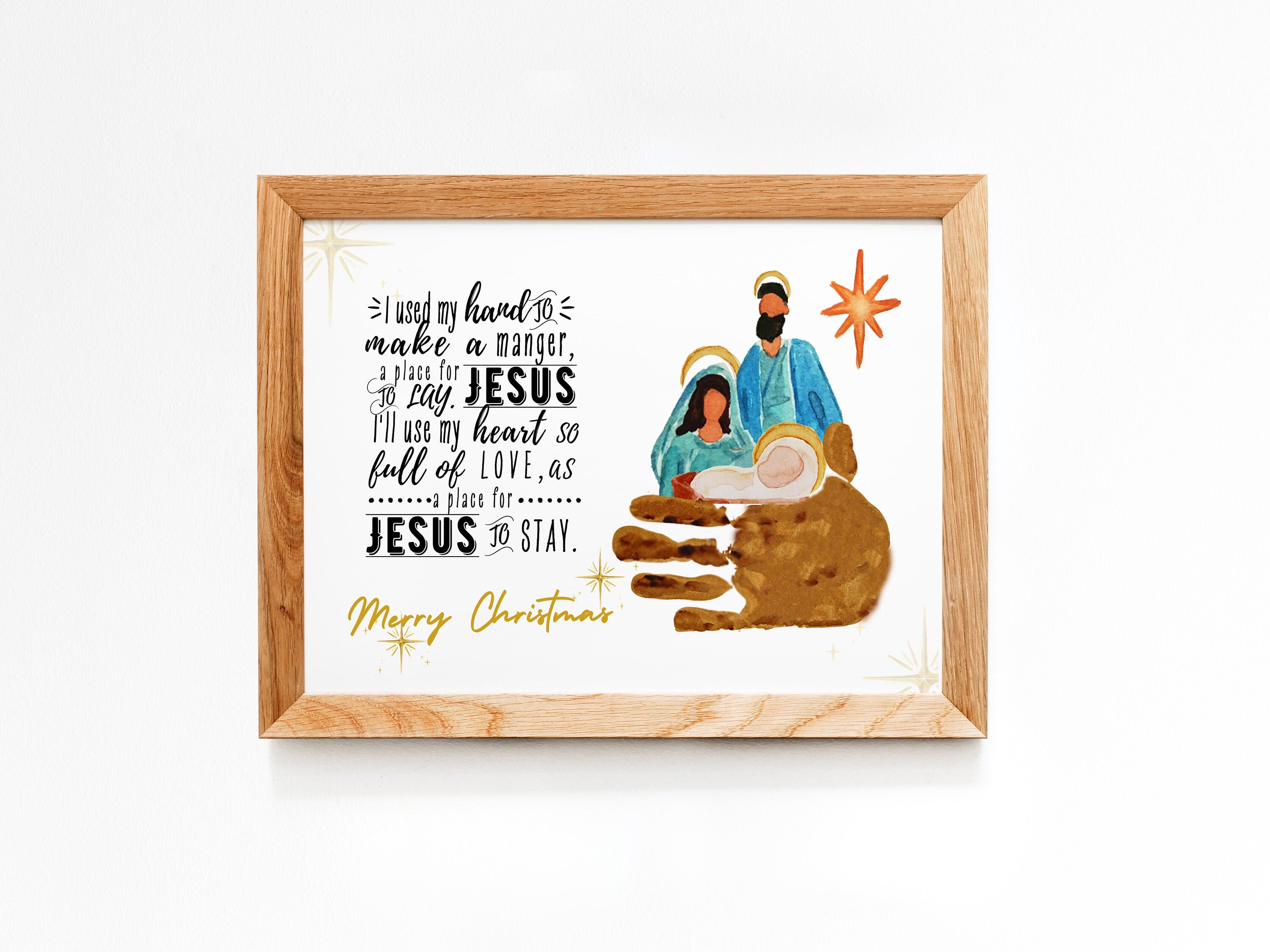 Jesus Nativity Scene Poem Christ is Born Baby Jesus - Etsy