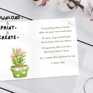 I'm Growing Like a Flower / Hand Handprint Art / Kids Baby Toddler ...