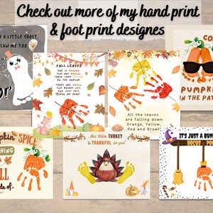 Fall Preschool Craft / Handprint Leaf Art / Leaves Leafs - Etsy