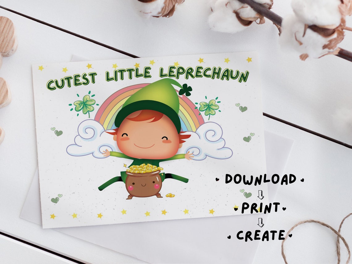 Cutest Little Leprechaun Footprint / St. Patrick's Day - Etsy