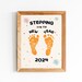 New Year Footprint Keepsake / Stepping Into the New Year Footprint Art ...