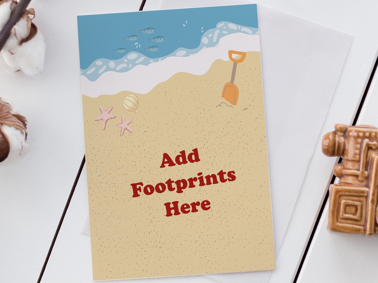 Footprint Craft Printable Beach Summer Boys and Girls - Etsy