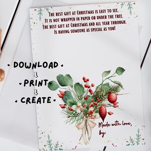 Christmas Handprint Poem / Everlasting Mistletoe / Xmas Handprint ...