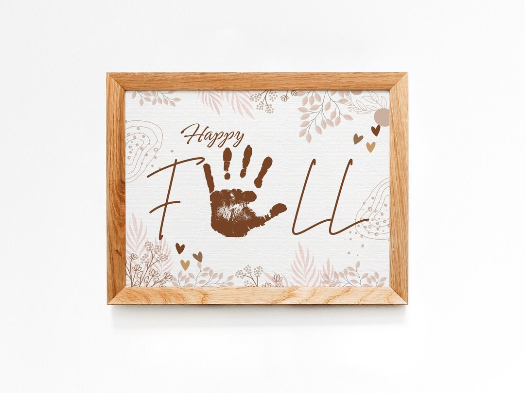 Fall Preschool Arts and Crafts / Acorn Fall Autumn / Handprint Art ...