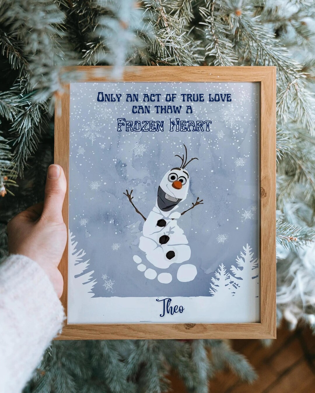 Snowman Footprint Art / Snowman DIY Craft / Christmas Keepsake Memory ...