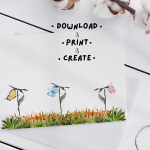 Flower Garden Handprint Craft Art / Gift for Mom Mum Nana Grandma ...