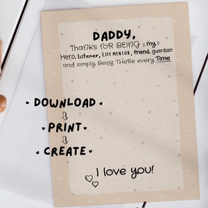Personalized Father's Day Handprint / Daddy Dad Handprint Footprint ...
