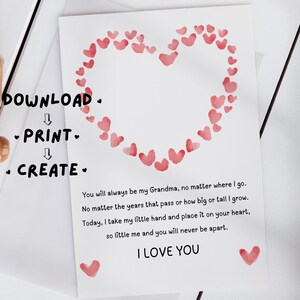 I Love You Poem Handprint / Hand Print Craft Art / Kids Poem to ...