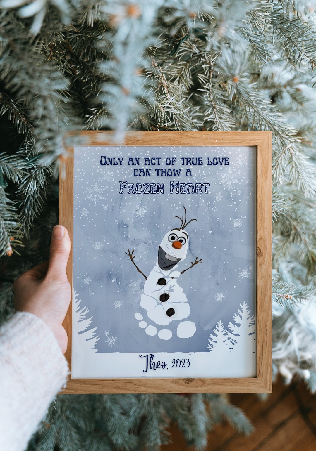 Snowman Footprint Art / Snowman DIY Craft / Christmas Keepsake Memory ...
