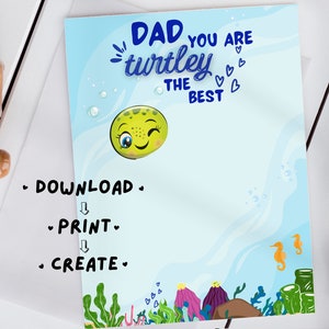 Funny Handprint Art Father's Day Card / Fathers Day Handprint / Dad ...