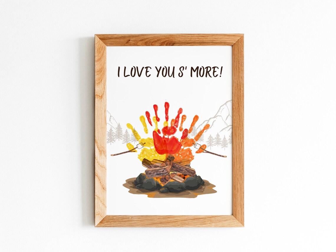 Campfire Handprint Art Handprint Craft Preschool Craft - Etsy