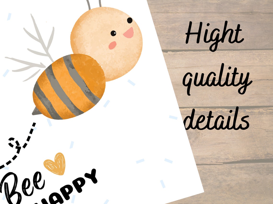 Bee Happy / Handprint Footprint Art / Bumble Bee / Bee - Etsy