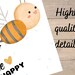 Bee Happy / Handprint Footprint Art / Bumble Bee / Bee - Etsy