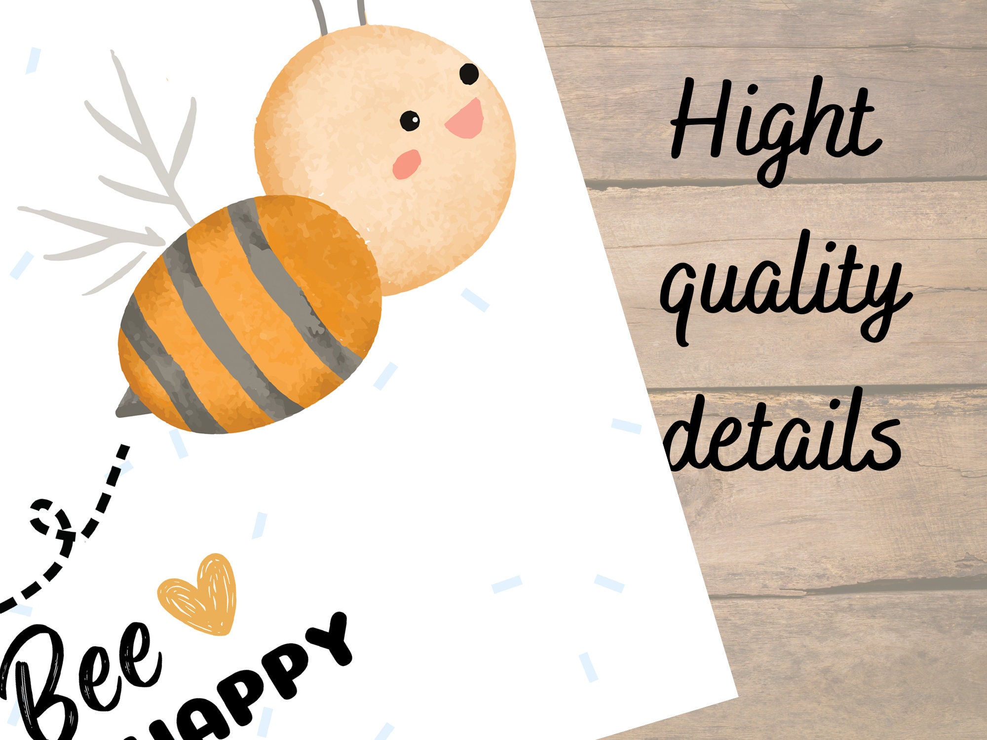 Bee Happy / Handprint Footprint Art / Bumble Bee / Bee - Etsy