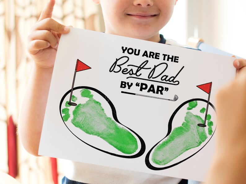 Dad Footprint Handprint Craft for Fathers Day Gift Printable - Etsy