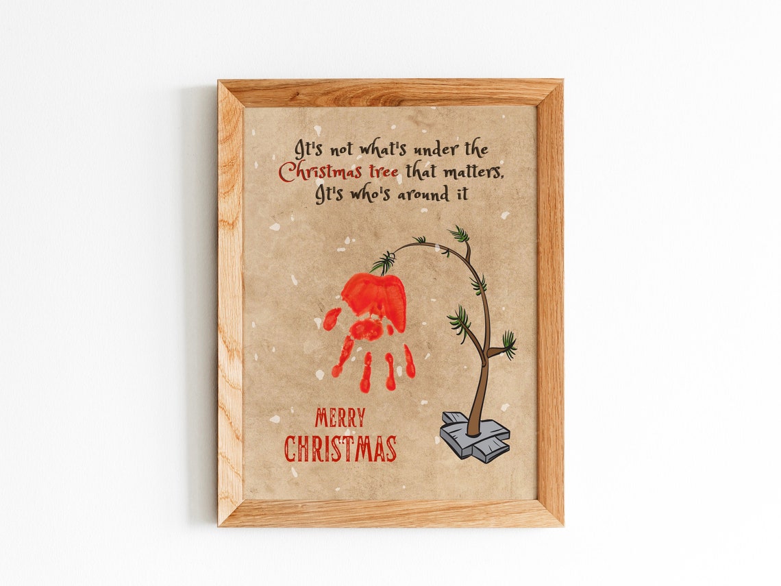 Charlie Brown Christmas Handprint Poem / Everlasting Mistletoe - Etsy