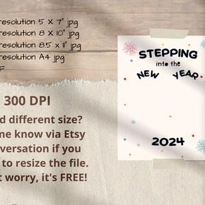 New Year Footprint Keepsake / Stepping Into the New Year Footprint Art ...