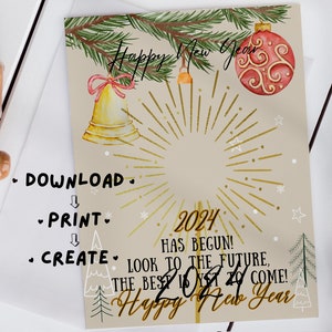 New Years 2024 Art Craft / New Year Handprint Footprint Art / - Etsy