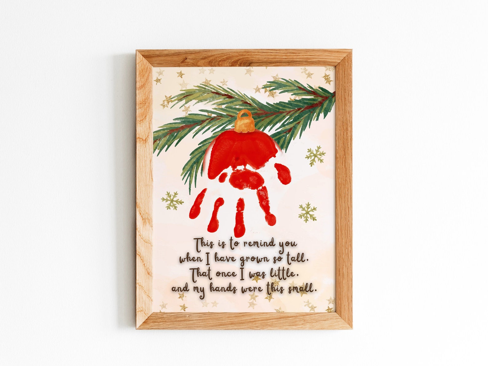 Christmas Handprint Poem / Everlasting Mistletoe / Xmas - Etsy