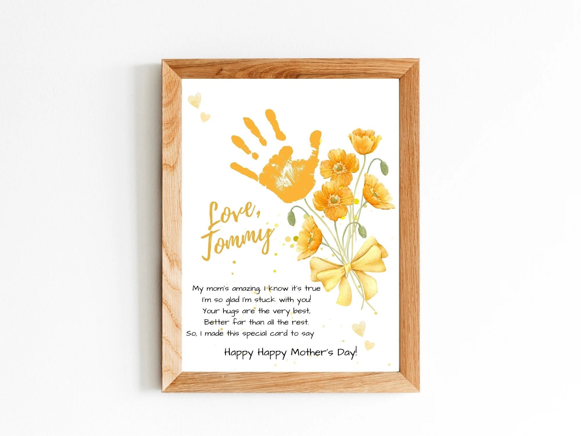 I'm Growing Like a Flower / Hand Handprint Art / Kids Baby - Etsy