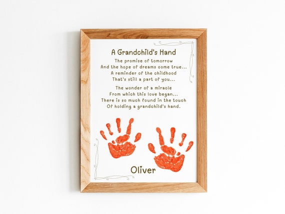 Kids Poem to Grandparent / Daycare Poem / Grandparent's - Etsy