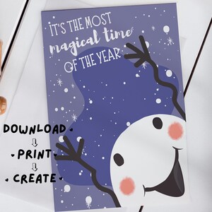 Let It Snow Footprint / Snowman Footprint / Snowman Craft / Christmas ...