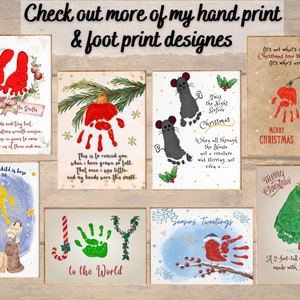 1st Christmas / Christmas Handprint Poem / Everlasting Mistletoe / Xmas ...