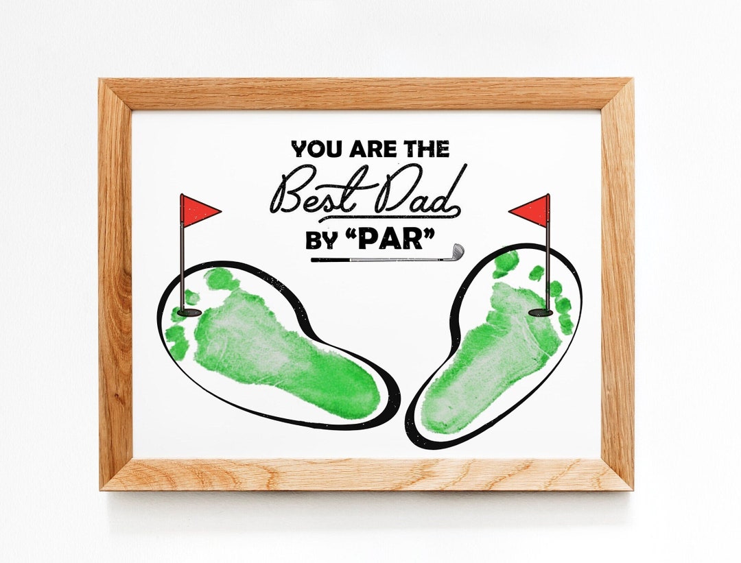 Dad Footprint Handprint Craft for Fathers Day Gift Printable - Etsy