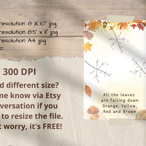 Autumn Fall Poem / Handprint Art / Leaves Leafs Season / Thanksgiving ...