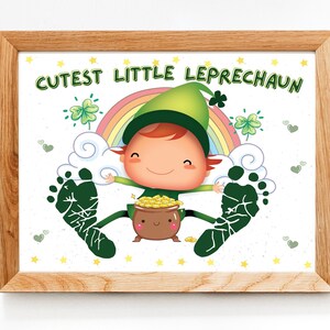 Cutest Little Leprechaun Footprint / St. Patrick's Day Handprint ...
