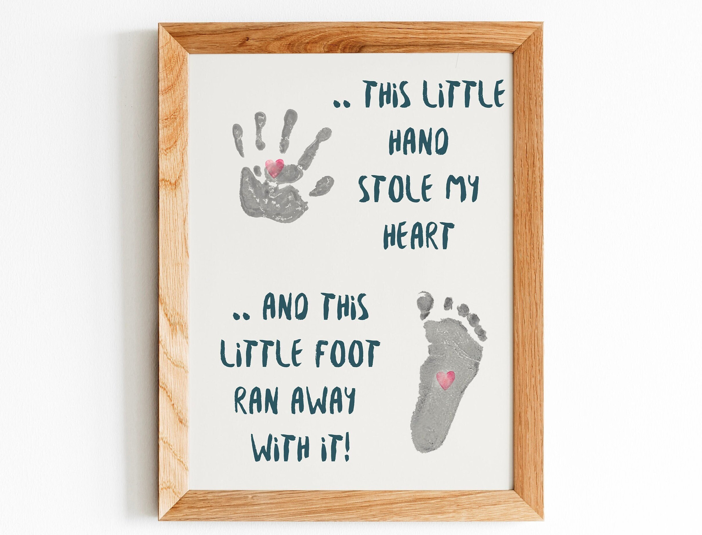 Handprint Art Craft / Footprint Art / Baby Keepsake Ideas / - Etsy