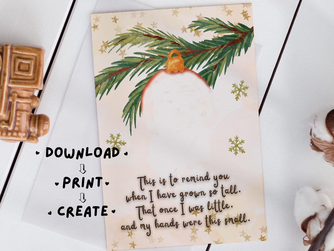 Christmas Handprint Poem / Everlasting Mistletoe / Xmas - Etsy