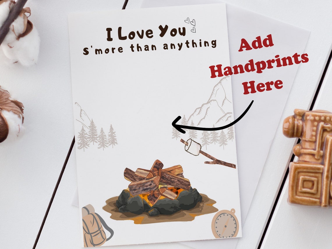 Campfire Handprint Art / Handprint Craft / Preschool Craft / - Etsy