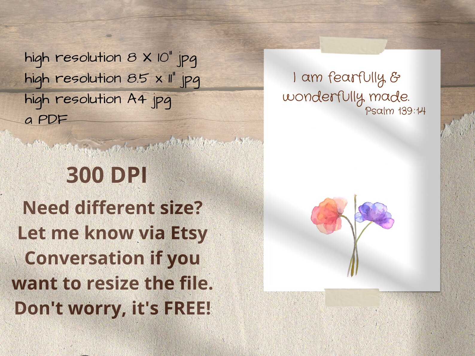 I Am Fearfully and Wonderfully Made / Sunday School / - Etsy