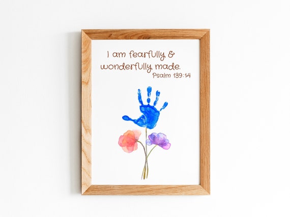 I Am Fearfully and Wonderfully Made / Sunday School / - Etsy