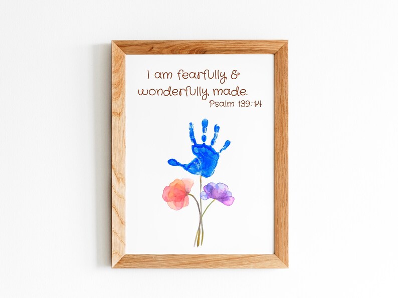 I Am Fearfully and Wonderfully Made / Sunday School / - Etsy