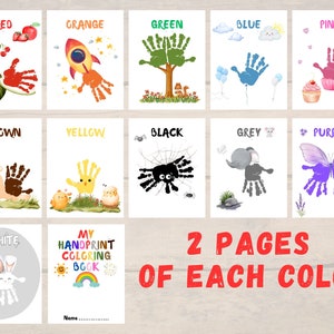 My Handprint Coloring Book / Handprint Book for Baby Toddler Child ...