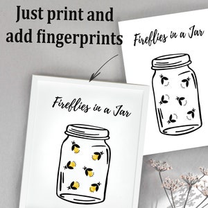 Firefly Fingerprint Art, Fingerprint Craft, Firefly Kids Craft ...