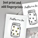 Firefly Fingerprint Art, Fingerprint Craft, Firefly Kids Craft ...