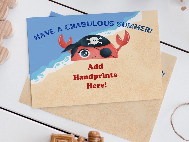 Summer Crab Handprint Craft for Preschool or Daycare Toddler - Etsy