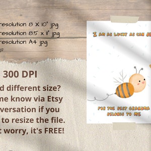 Lucky as Can BEE Grandparents Day Craft / Grandparents Day Handprint ...