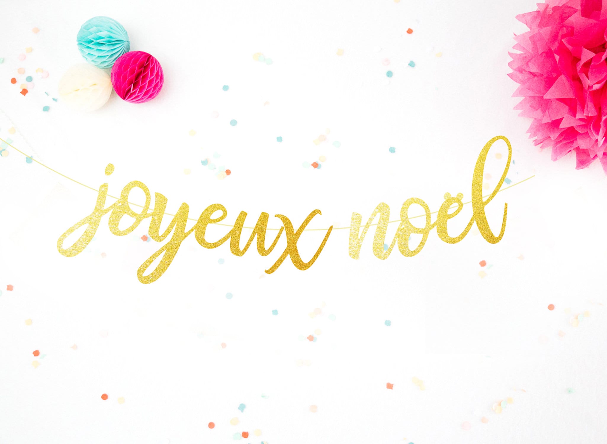 Joyeux Noël Banner . Bannière Christmas Banner Bunting Sign . | Etsy