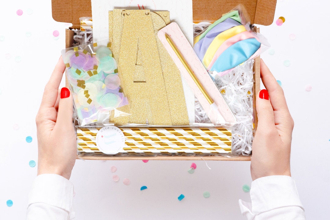 Birthday Box | Party in a Box Customised Gift | Social Distance | Card ...