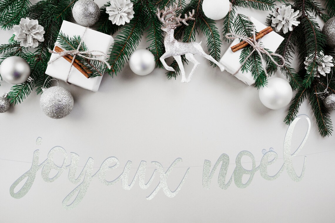 Joyeux Noël Banner . Bannière Christmas Banner Bunting Sign . - Etsy